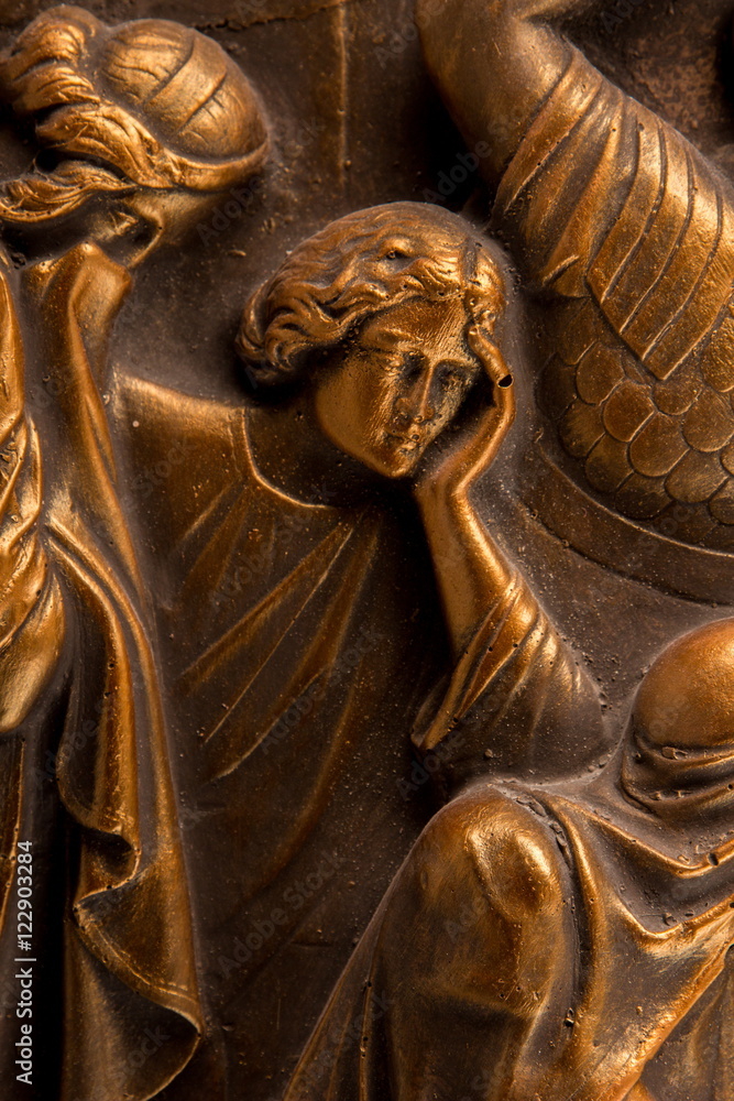 Gypsum dimensional picture with biblical scenes and the Last Supper Way ...