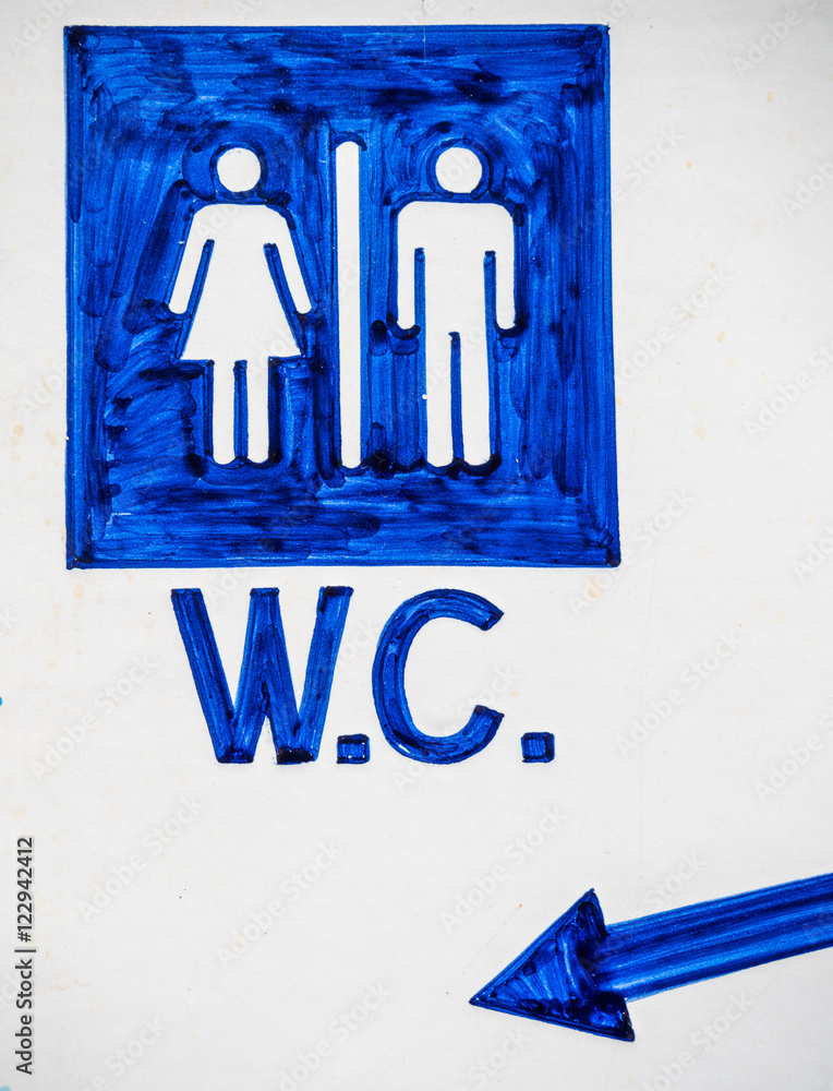 WC Schild Stock Photo | Adobe Stock