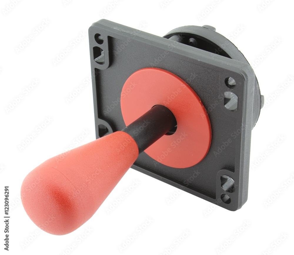 Red ball joystick controller switch Stock Photo | Adobe Stock