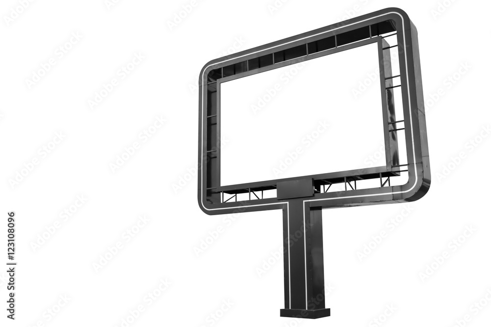 blank billboard perspective view at day time for advertisement Stock ...