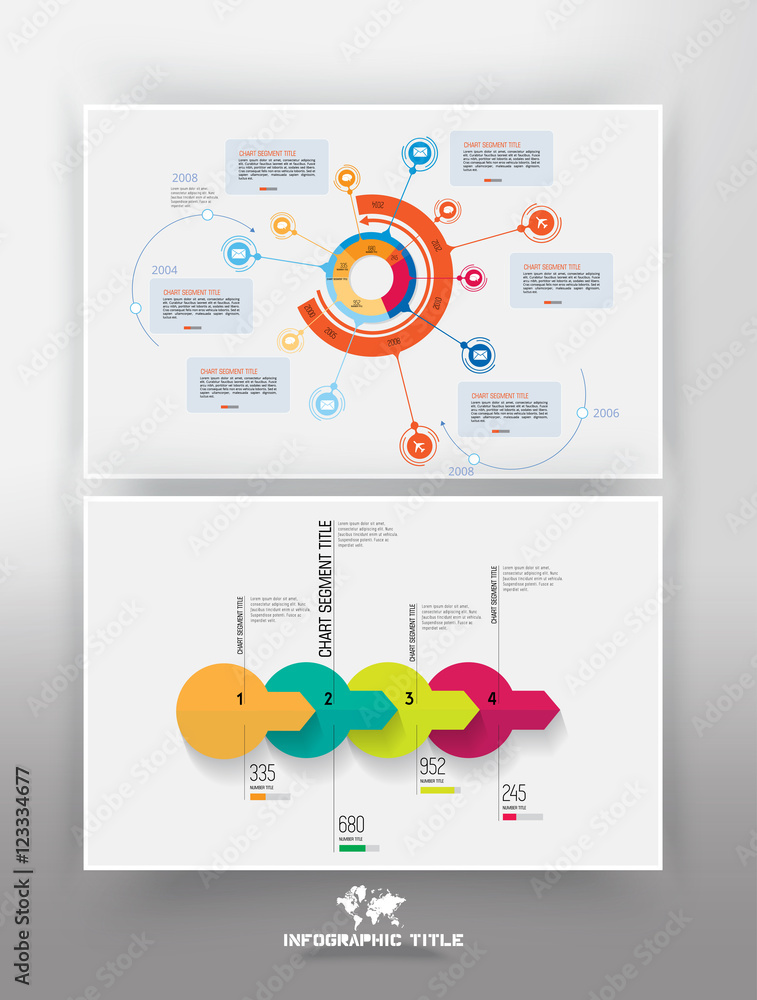 Infographic template. vector infographic elements: diagrams, charts ...