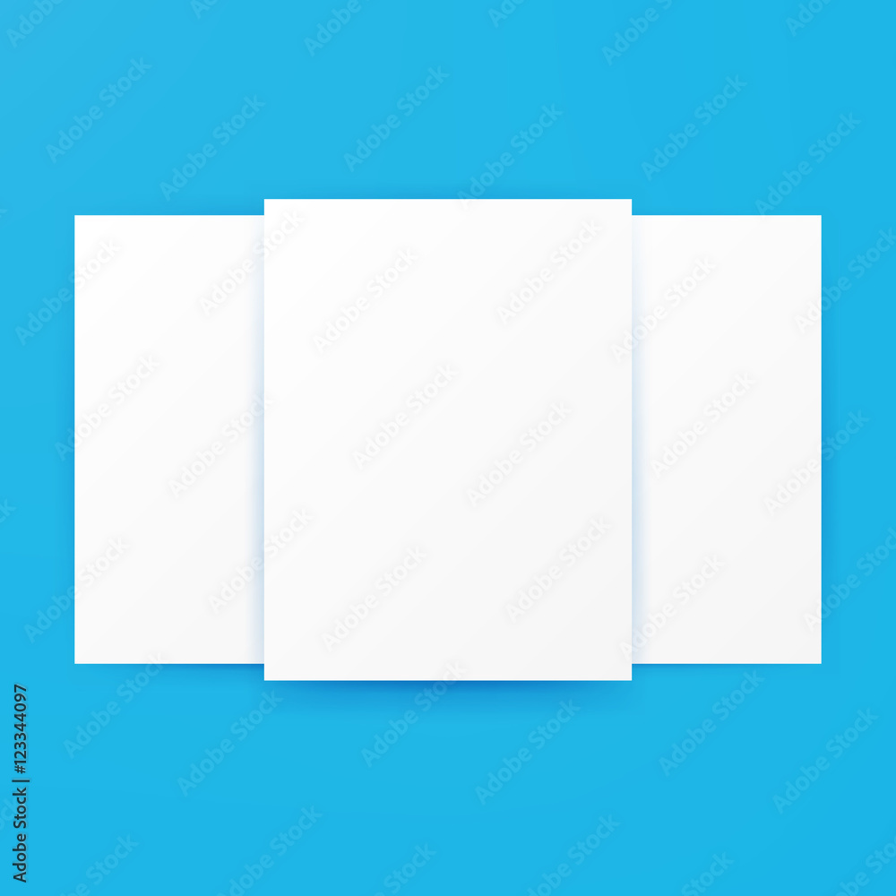 Blank Posters Template Mockup Stock Vector | Adobe Stock