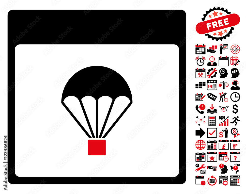 Parachute Calendar Page icon with bonus calendar and time management ...