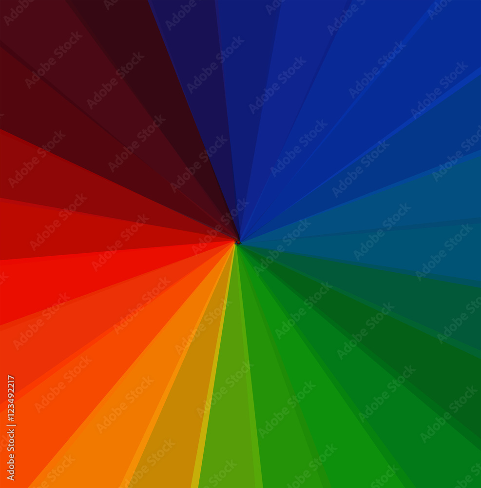 Rainbow Burst Background Stock Vector | Adobe Stock