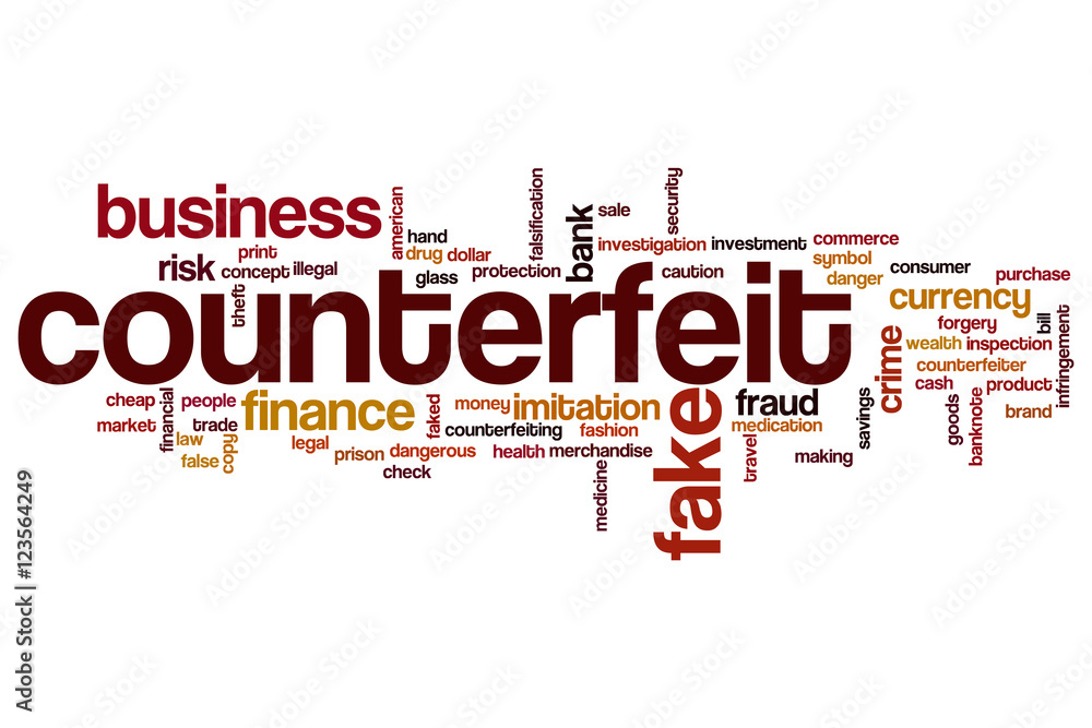 Counterfeit word cloud Stock Illustration | Adobe Stock