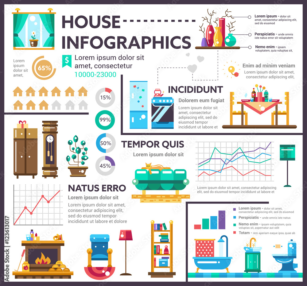 House - poster, brochure cover template Stock Vector | Adobe Stock