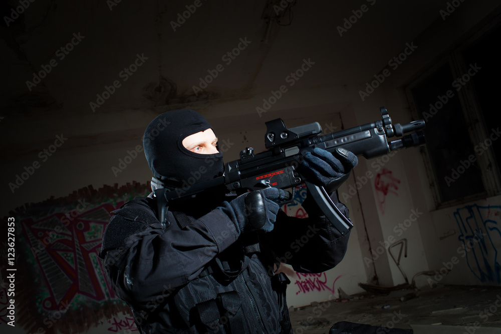 Special forces/ anti-terrorist police unit/private military contractor ...