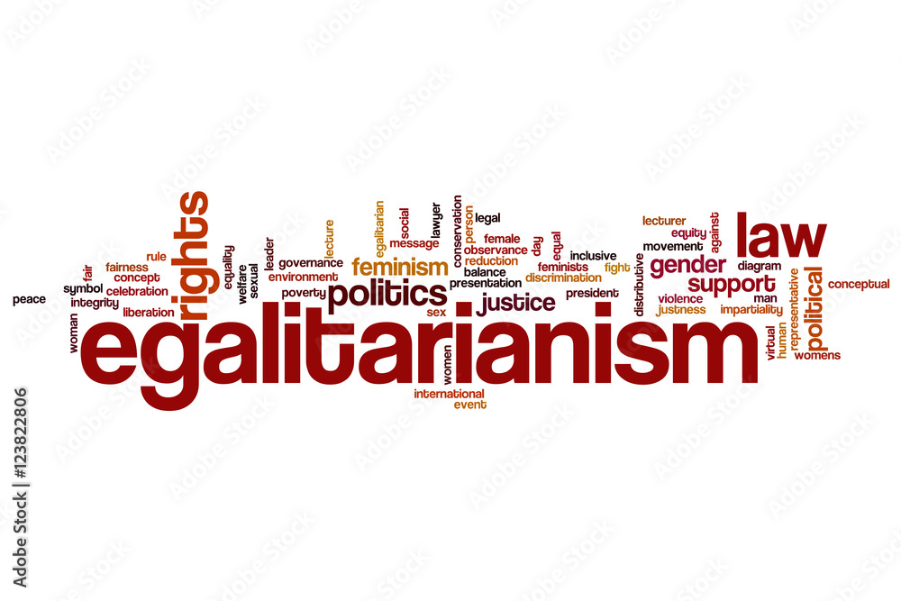 Egalitarianism word cloud Stock Illustration | Adobe Stock