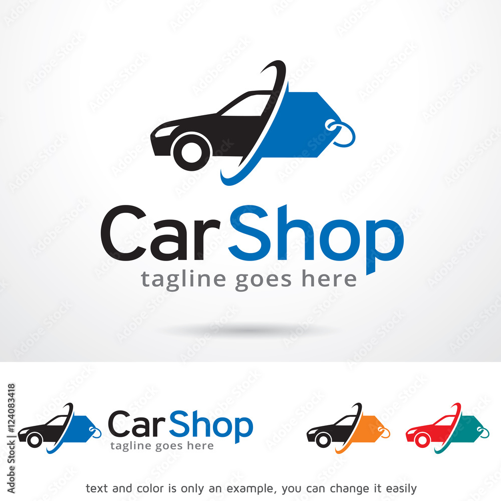 Car Shop Logo Template Design Vector Stock Vector | Adobe Stock