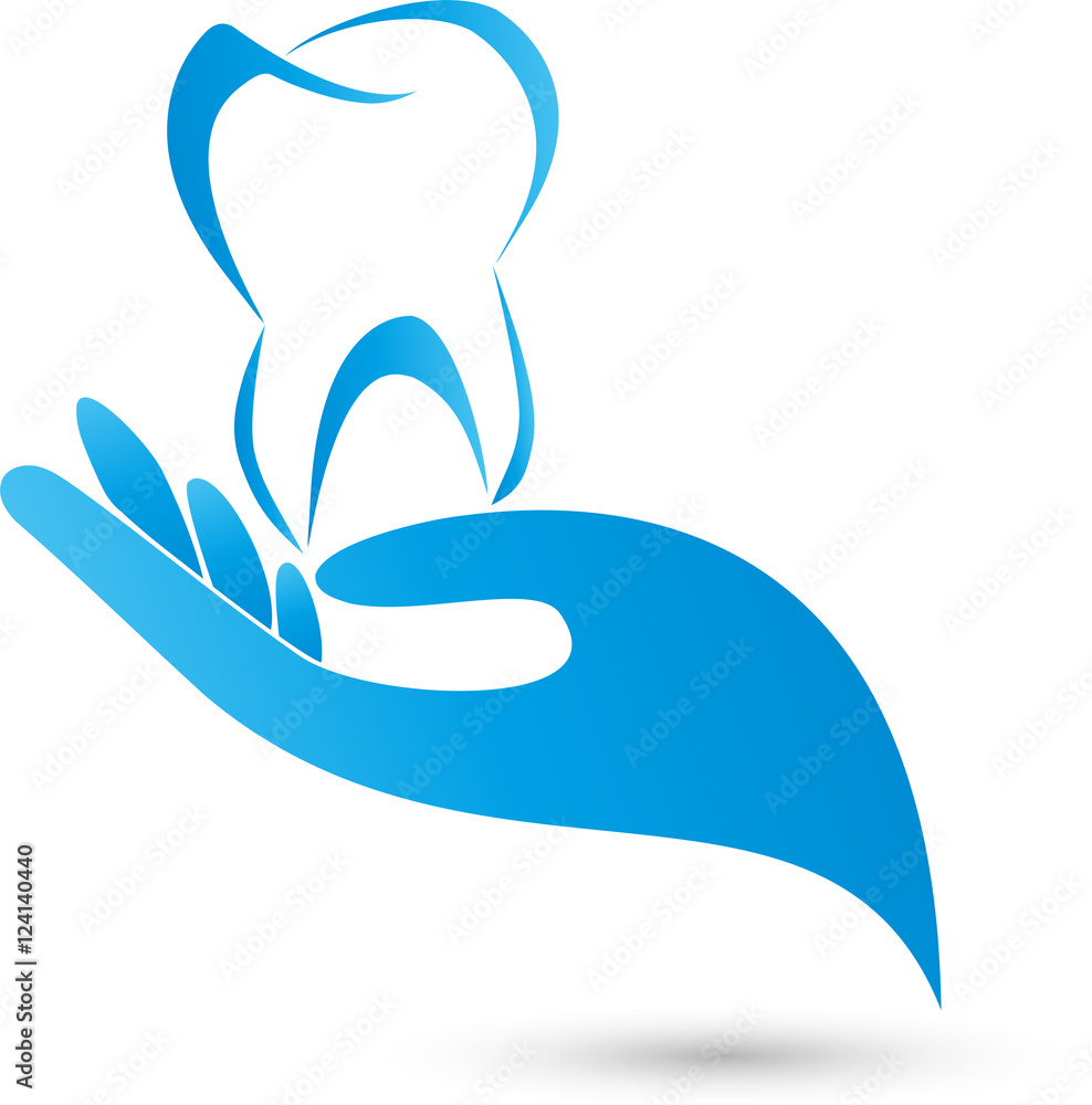Zahn, Hand, Tooth, Logo, Vektor Stock Vector | Adobe Stock
