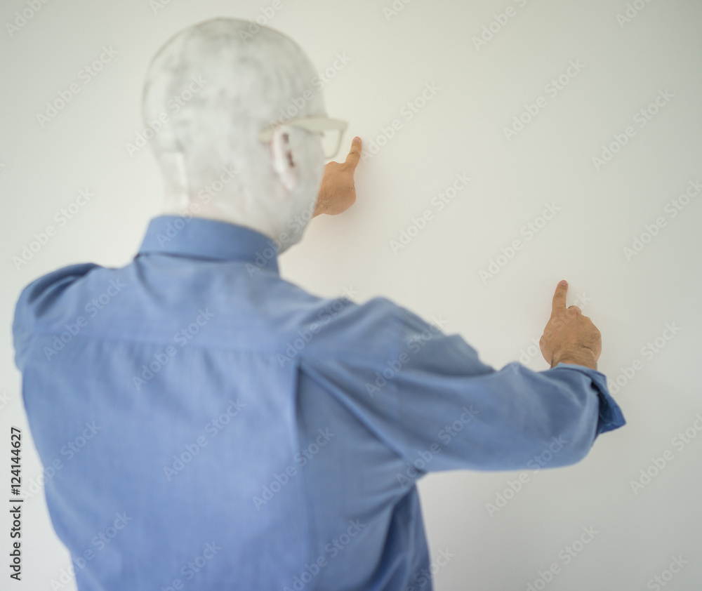 Conceptual two sides face portait photo of a man Stock Photo | Adobe Stock