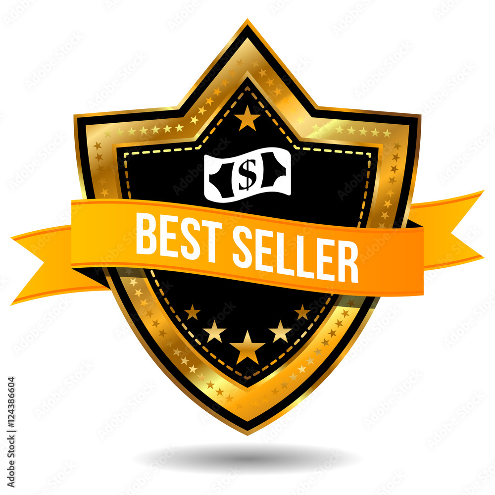 Best Seller Label - E-commerce Badge Stock Vector | Adobe Stock