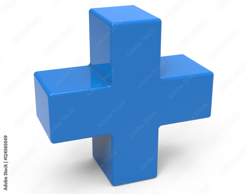blue plus sign Stock Illustration | Adobe Stock
