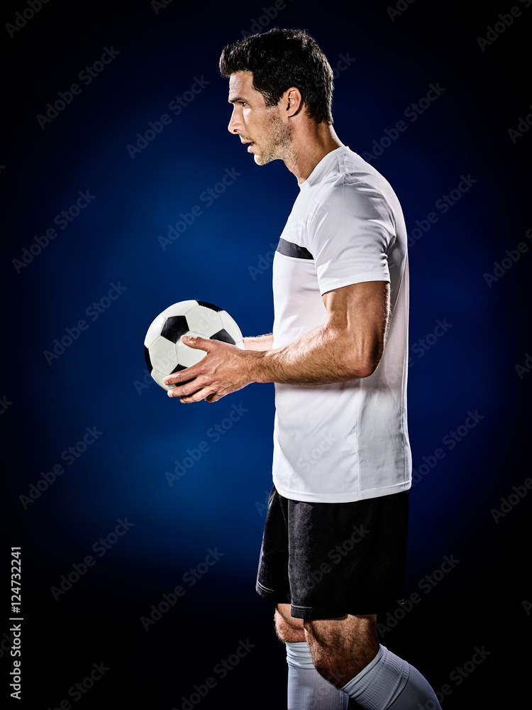 Stock-Foto „soccer player man isolated“ | Adobe Stock