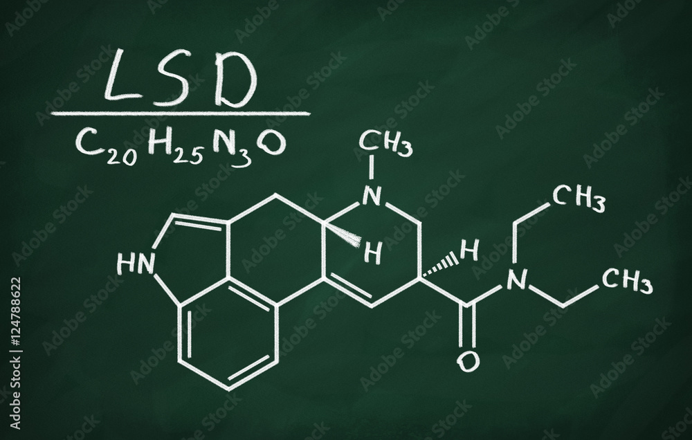 Structural model of LSD Stock Illustration | Adobe Stock