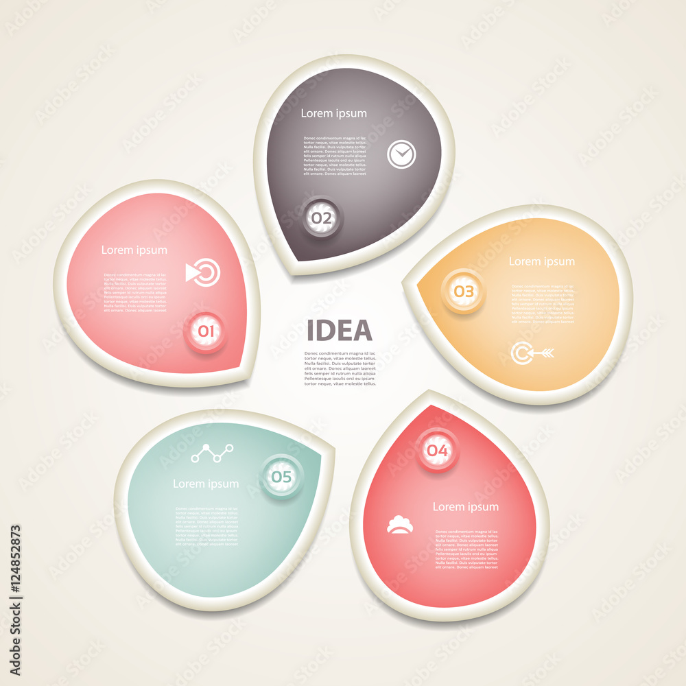 Vector circle arrows infographic, diagram, graph, presentation, chart ...