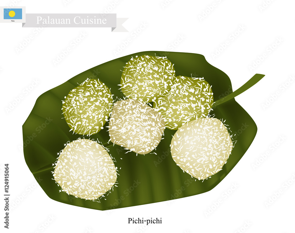 Palauan Cuisine, Pichi-Pichi or Traditional Palauan Dessert Made of ...