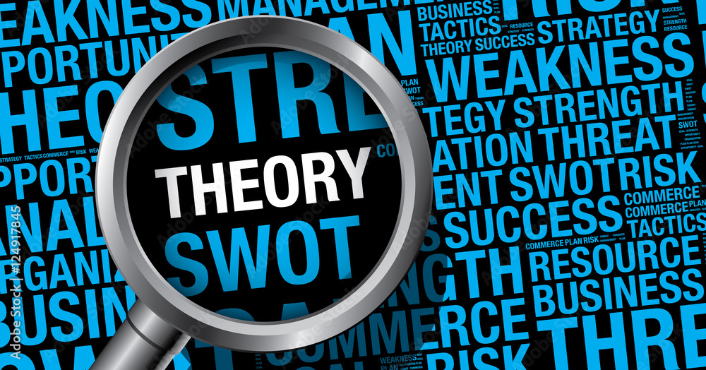 Theory word cloud business concept vector presentation template Stock ...