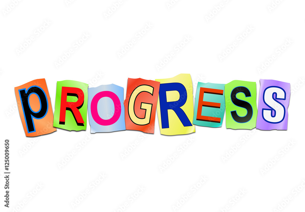 Stock-Illustration „Progress word concept.“ | Adobe Stock