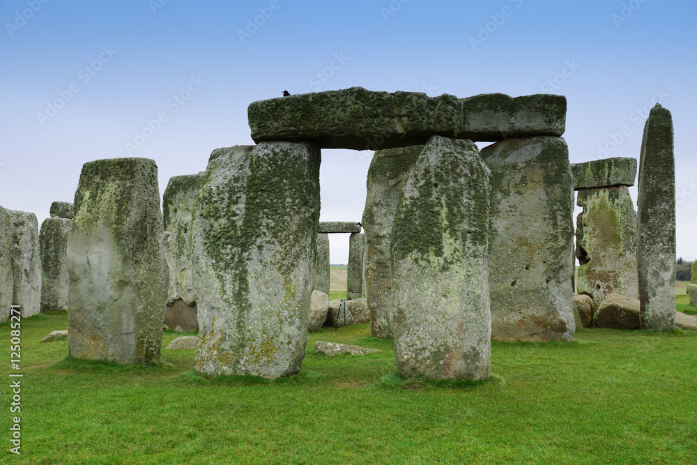 Stonehenge. Neolithic and Bronze Age monuments in England. Stock Photo ...