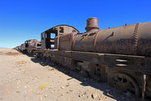 Old Rusted Blue Steam Locomotive Free Stock Photo - Public Domain Pictures