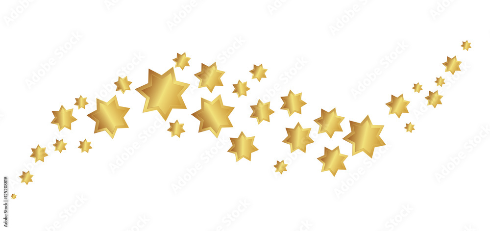 Goldener Sternenschweif Stock Vector | Adobe Stock