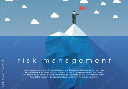 "Risk Management" Iceberg Illustration Stock Template | Adobe Stock