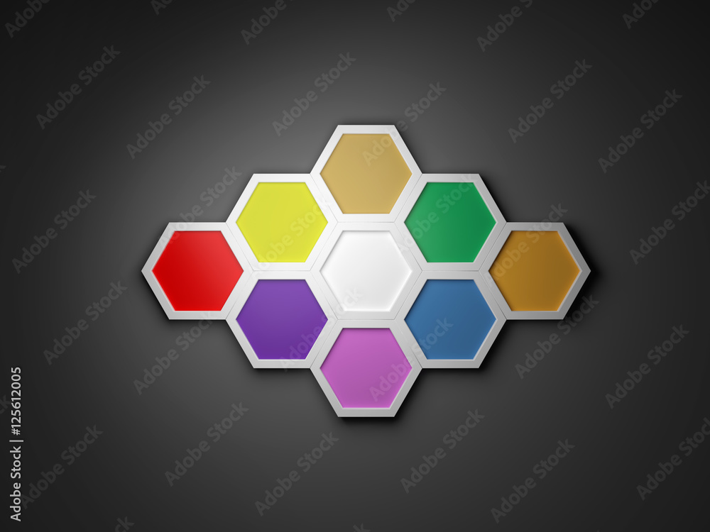 3D octagon template layout for business Stock Photo | Adobe Stock