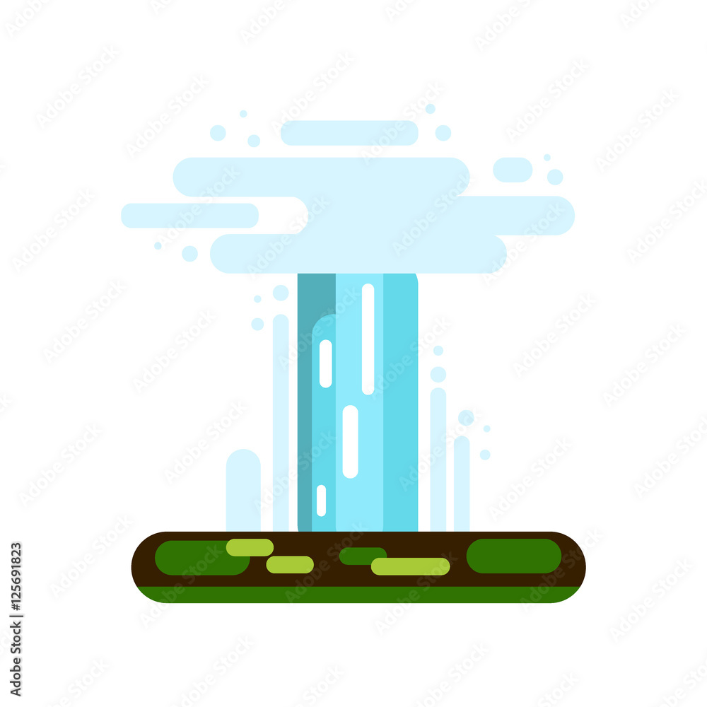Water geyser icon isolated on white background - vector illustration ...