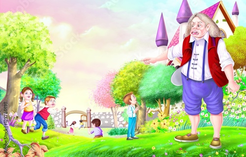 The selfish giant story (4+5) Stock Illustration | Adobe Stock The selfish giant story (4+5) Stock Illustration | Adobe Stock