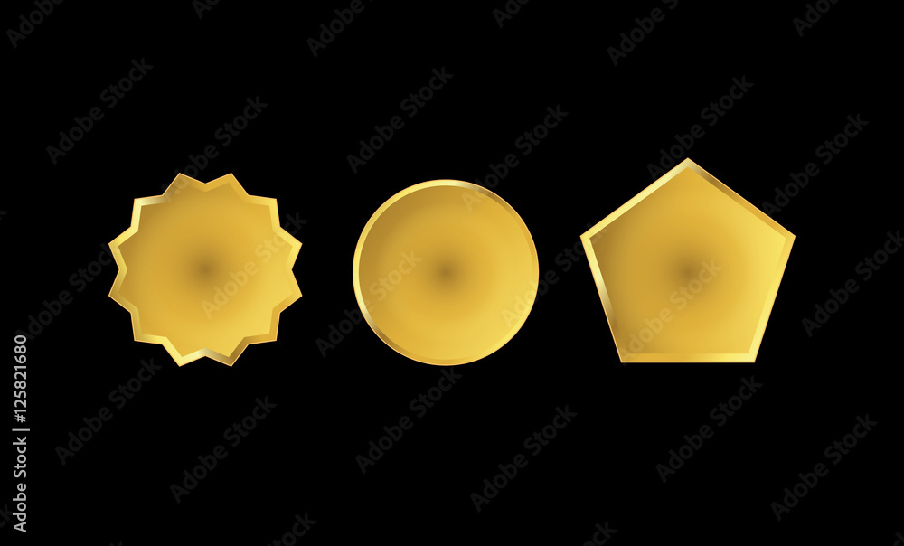 gold medal template pack Stock Vector | Adobe Stock