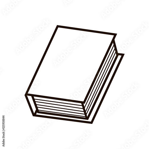 book outline icon. vector Stock Vector | Adobe Stock