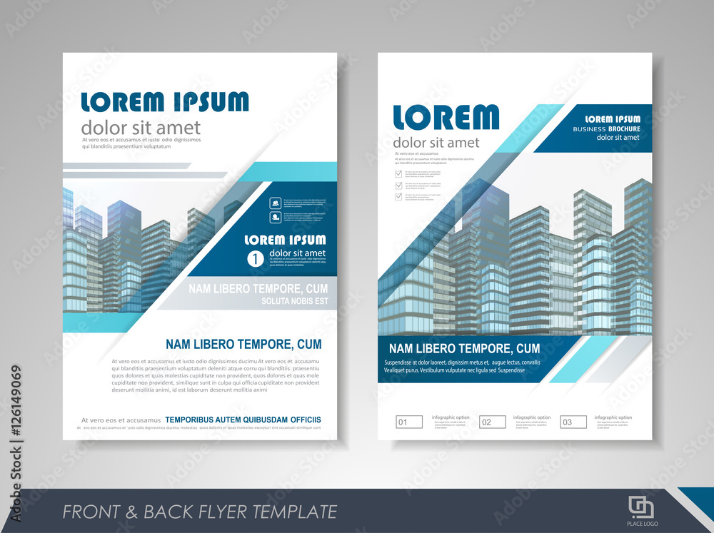 Presentation flyer design template Stock Vector | Adobe Stock