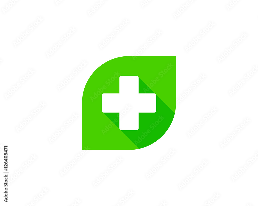 Green Medical Logo Design Element Stock Vector | Adobe Stock