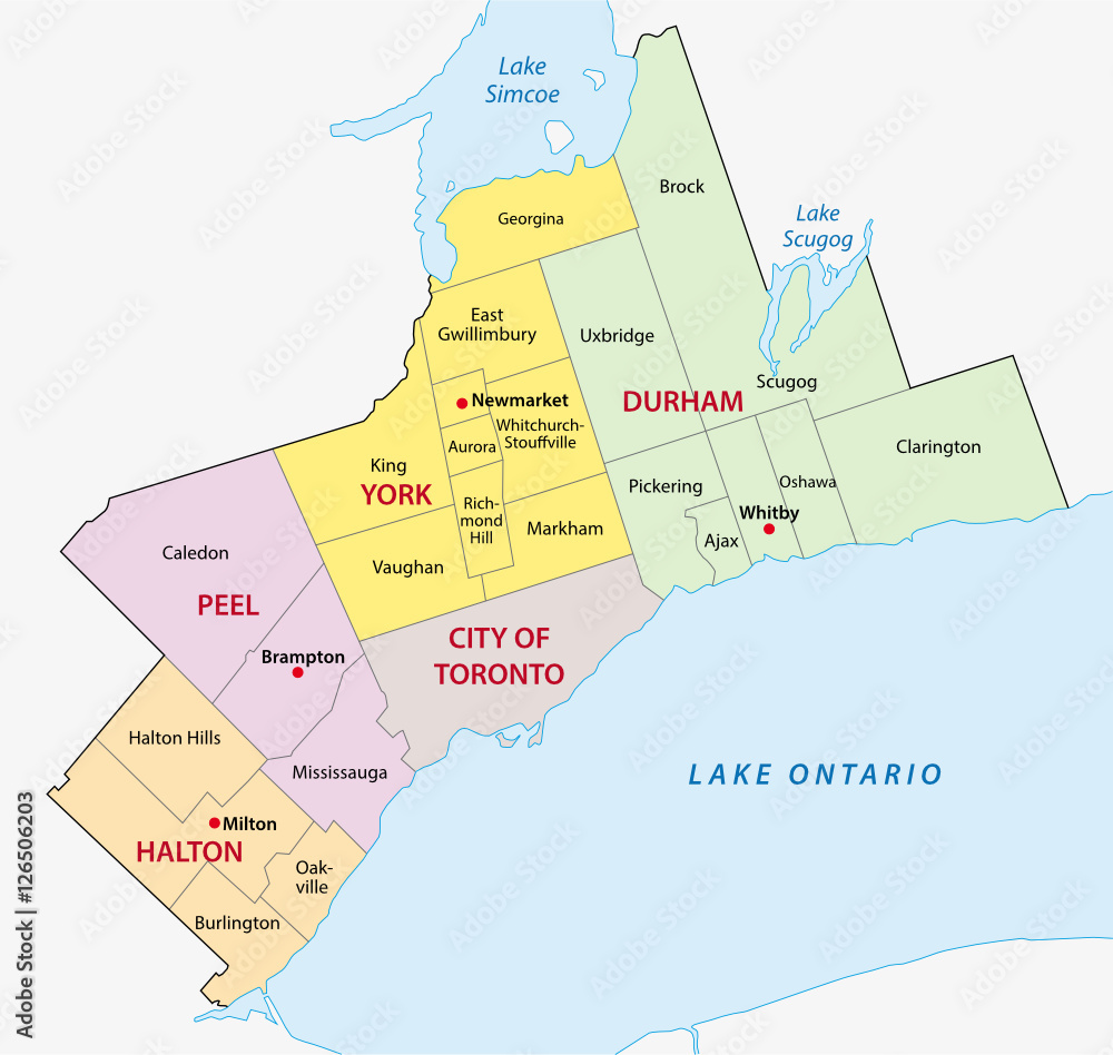 greater toronto area map Stock Vector | Adobe Stock greater toronto area map Stock Vector | Adobe Stock