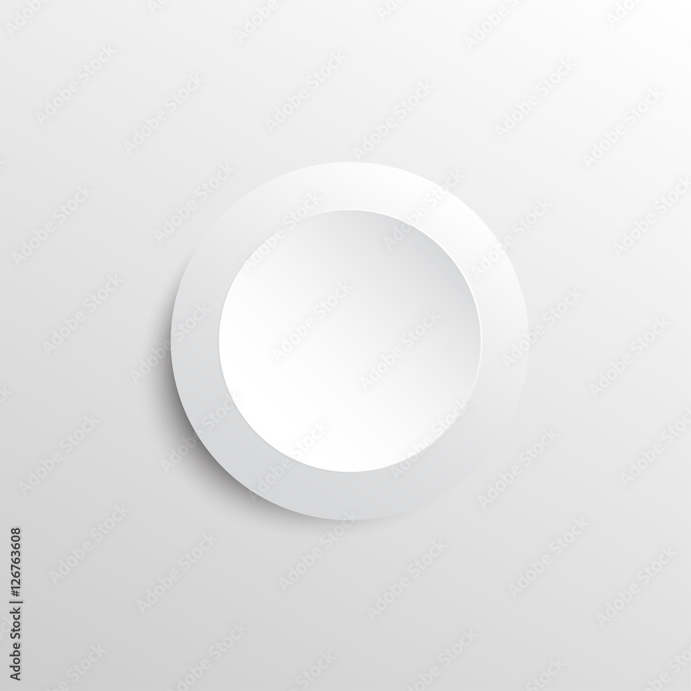 Paper Banner. Design Vector. Mockup. Circle. Stock Vector | Adobe Stock