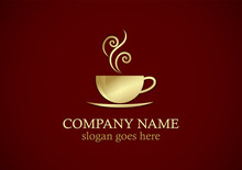 Coffee Sign Gold Logo Free Stock Photo - Public Domain Pictures