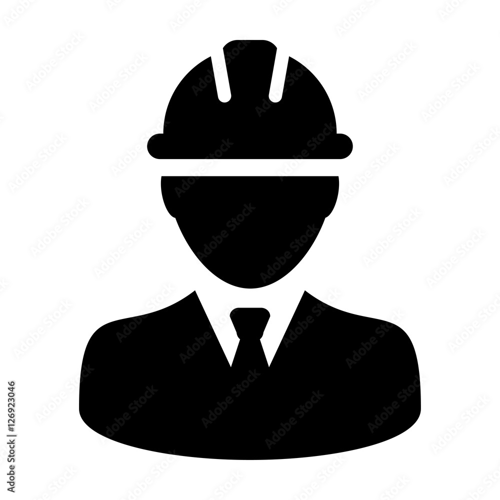 Construction Worker, Employee, Engineer, Labour Vector Icon ...