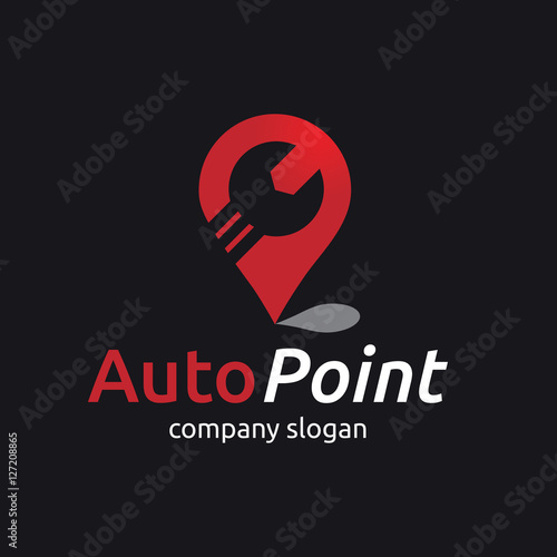 Auto Point logo, Car services logo template. Stock Vector | Adobe Stock