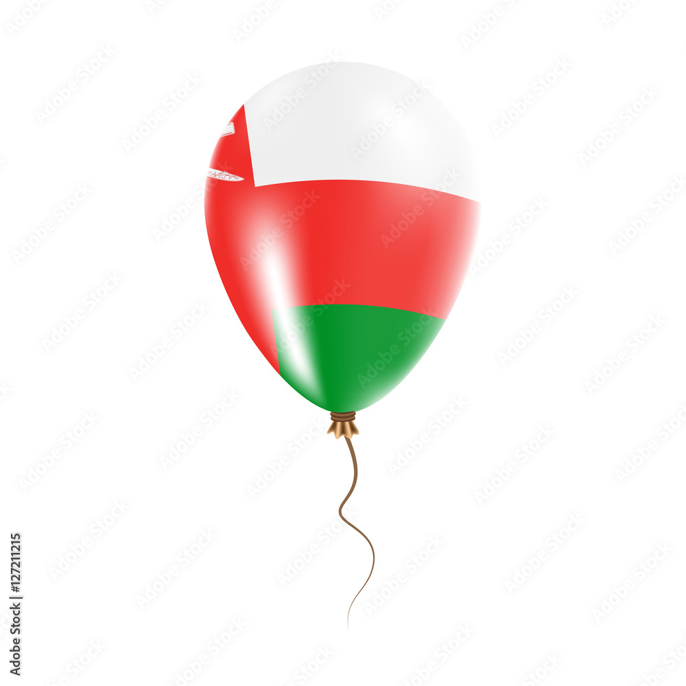 Oman balloon with flag. Bright Air Ballon in the Country National ...