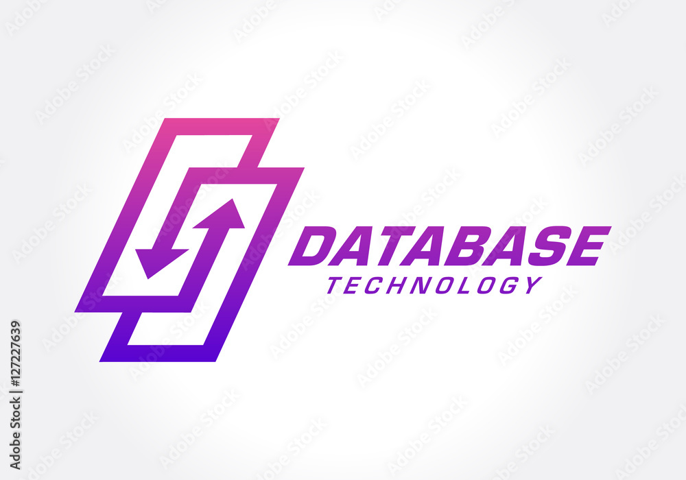 Stacked Arrow Layer Symbol, abstract vector illustration concept Stock ...