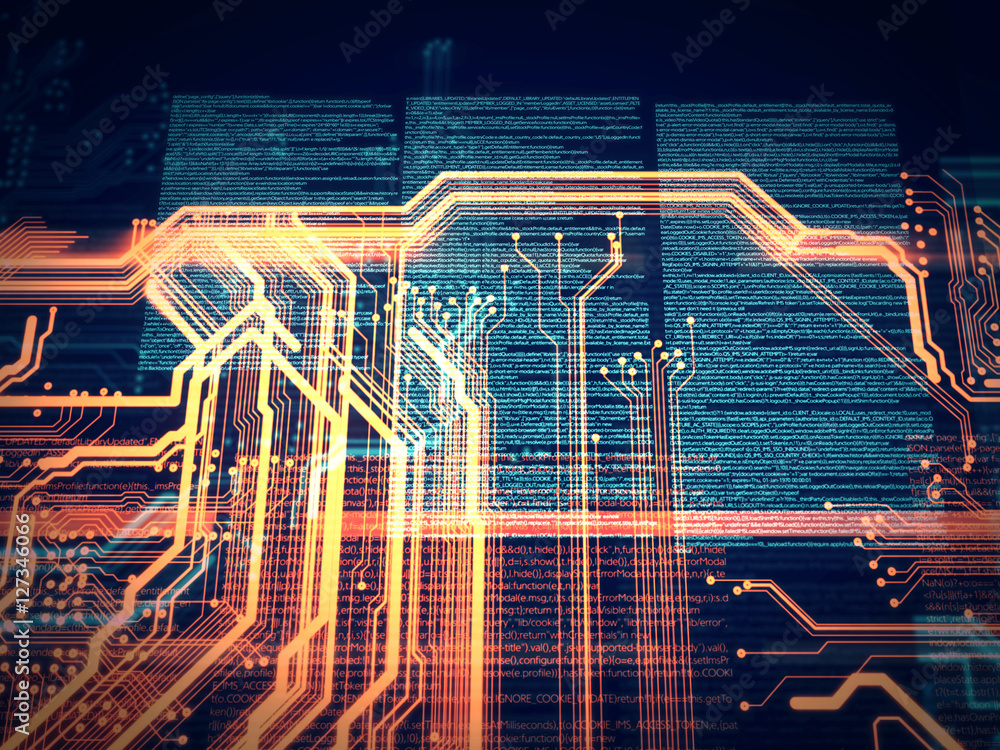 Technology background/Technology background of the abstract computer ...