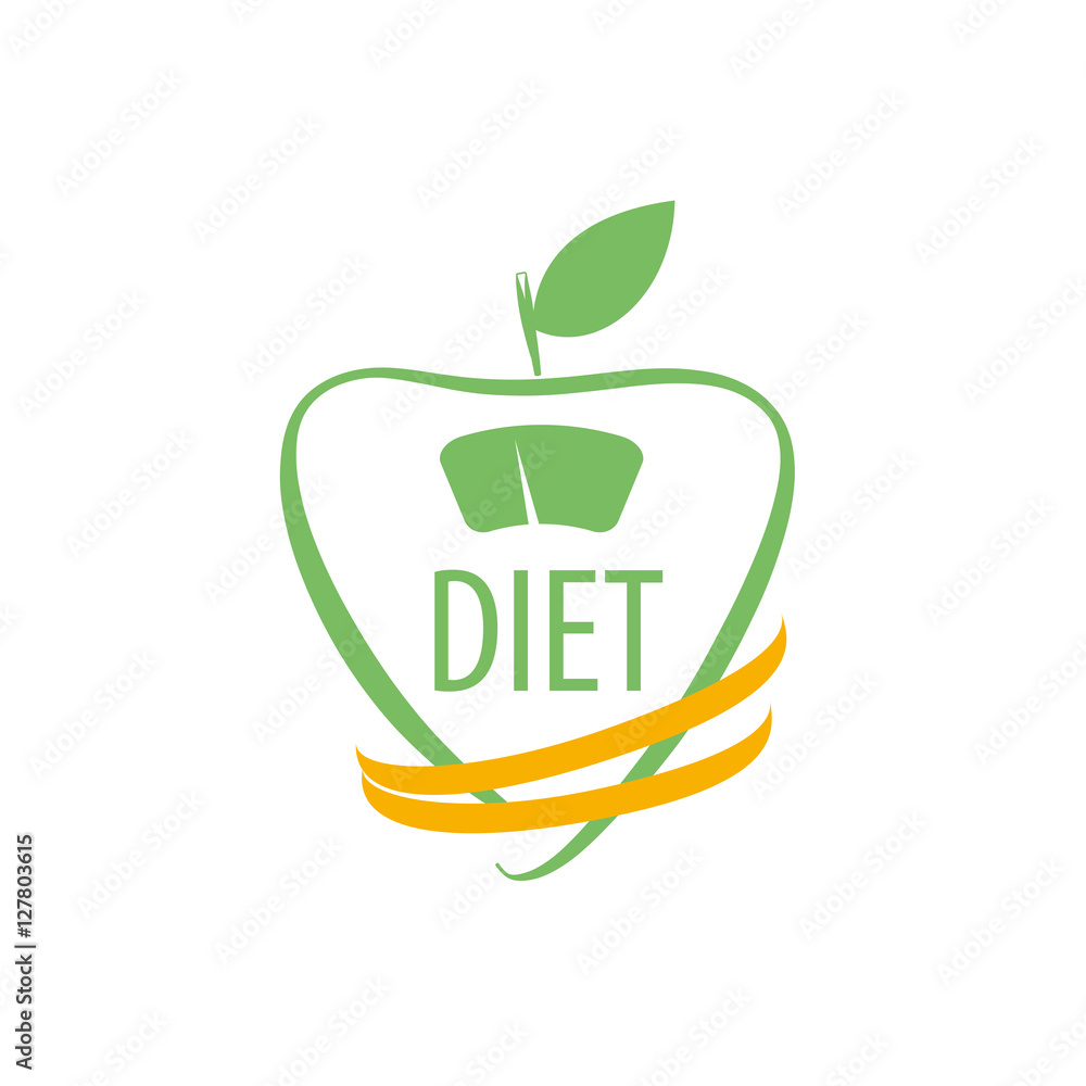 vector logo for diet Stock Vector | Adobe Stock