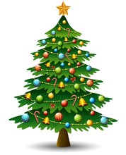 Candy Striped Christmas Tree Free Stock Photo - Public Domain Pictures