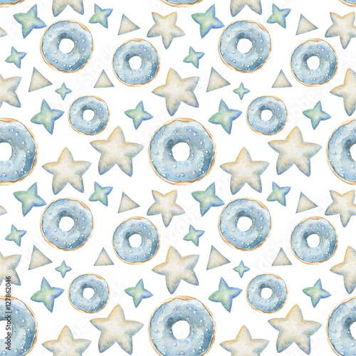 Doughnut pattern sewing fabric - cotton with OEKO-TEX