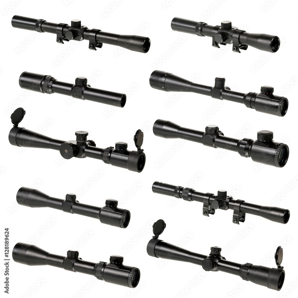 different types of riflescopes Stock Photo | Adobe Stock