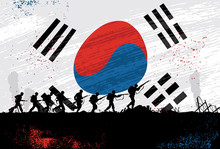 Flags Of Korean War Free Stock Photo - Public Domain Pictures