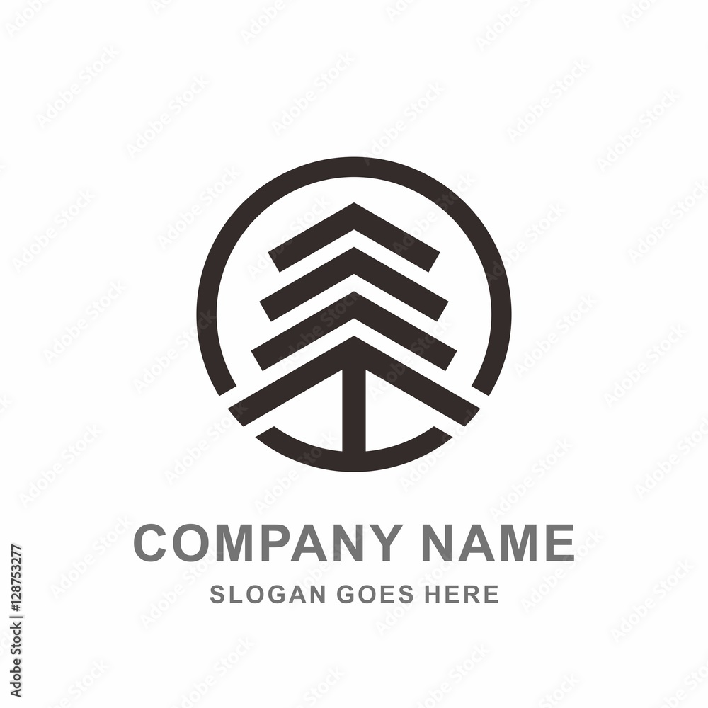 Geometric Strips Tower Building Shape Circle Outline Architecture Real ...