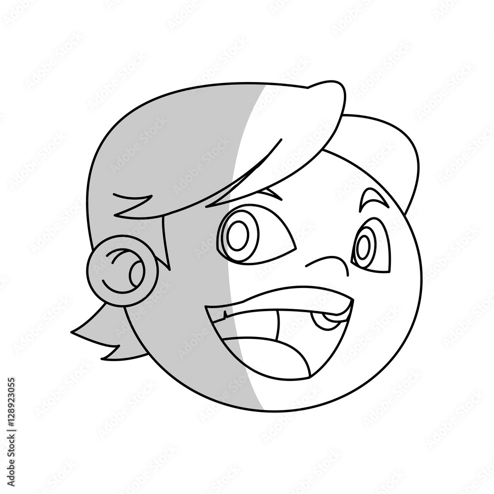 Boy cartoon icon. Kid childhood little and people theme. Isolated ...