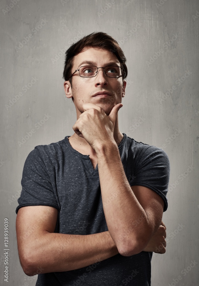 Stock-Foto „Thinking man“ | Adobe Stock